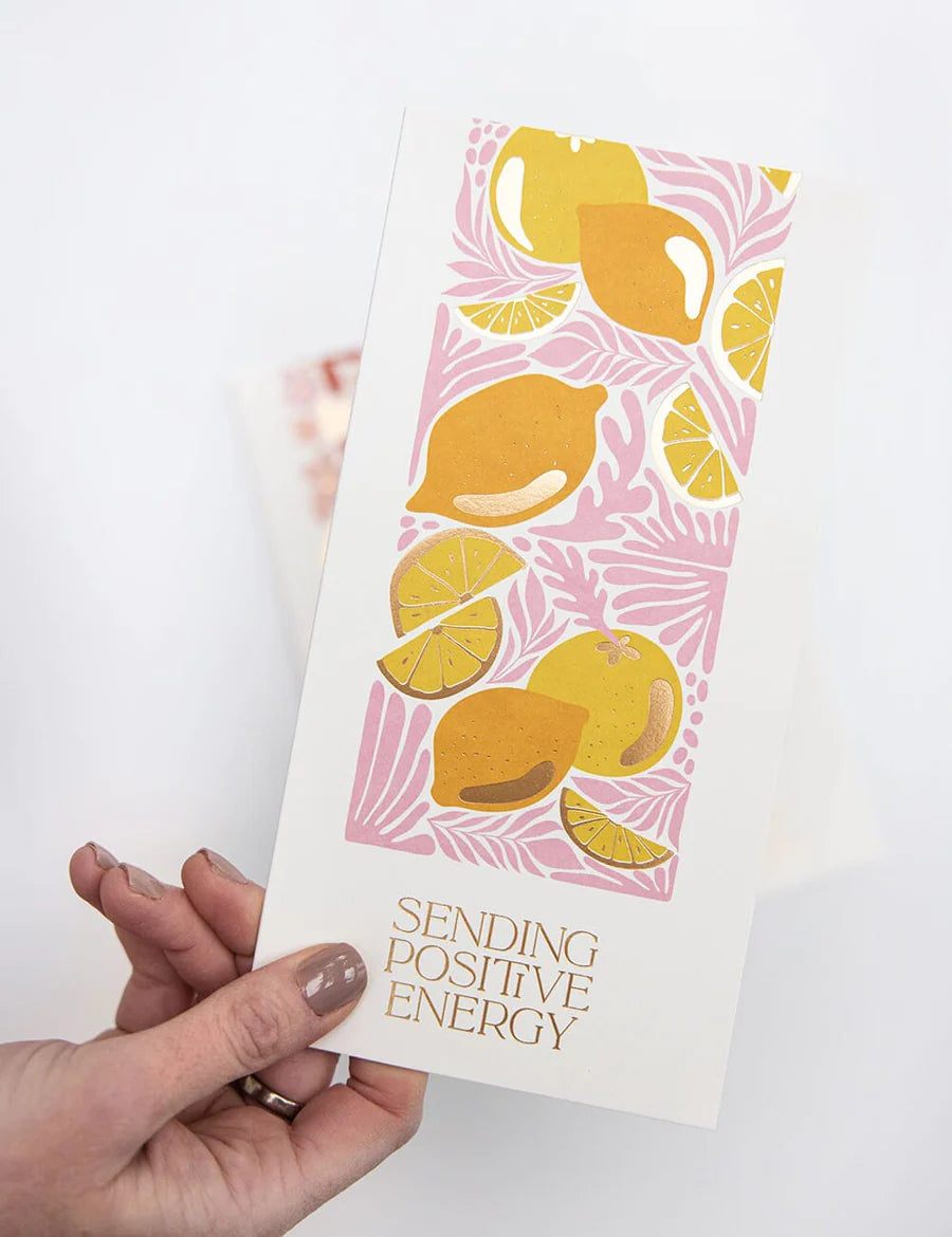 "Sending Positive Energy" - Tall Card – The Wild Rose Florist